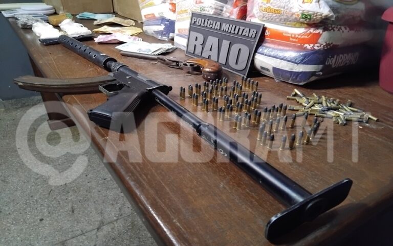 Força Tática prende tornozelado com munições, armas com silenciadores e ...
